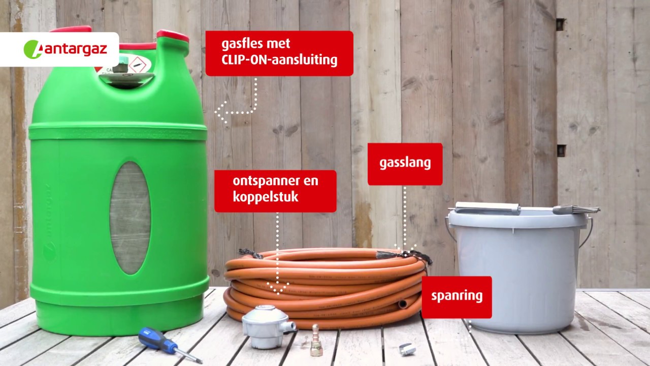 Hoe sluit ik een gasfles aan? | Antargaz